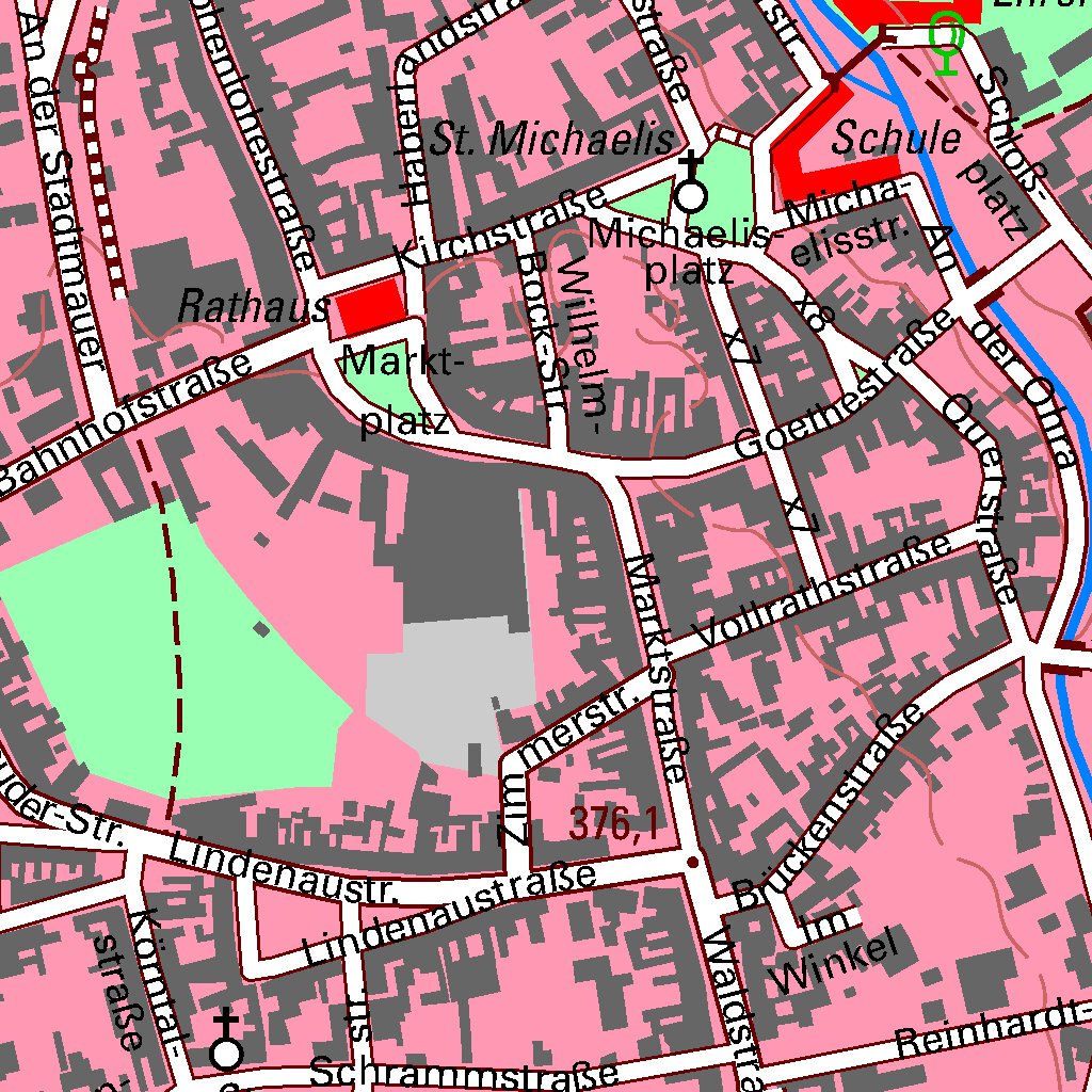Ohrdruf [5130-SW] Map by Thuringer Landesamt Fur Bodenmanagement Und ...
