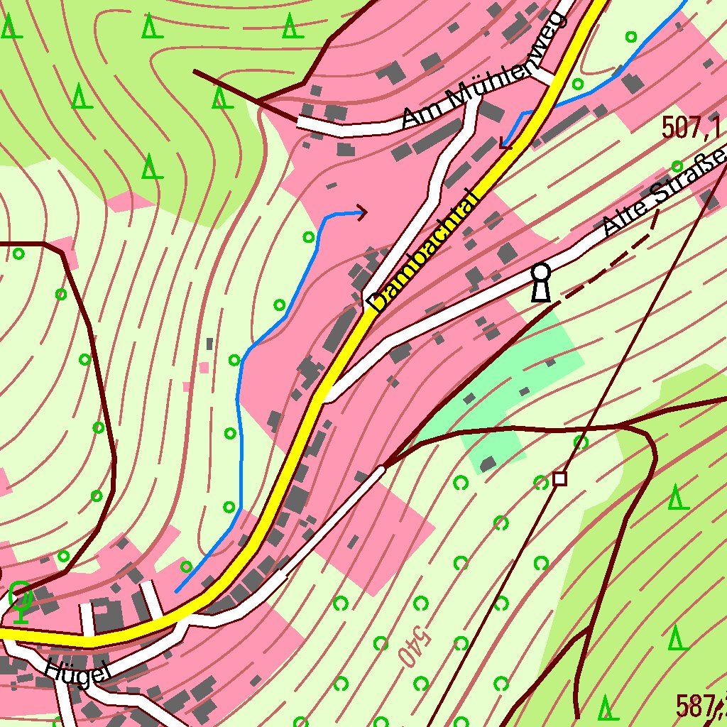 Suhl S [5430-NW] Map by Thuringer Landesamt Fur Bodenmanagement Und ...