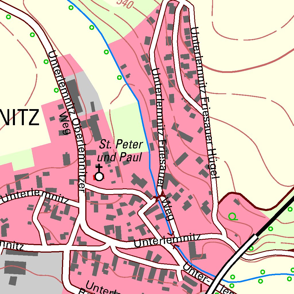 Bad Lobenstein N [5535-NO] Map by Thuringer Landesamt Fur ...