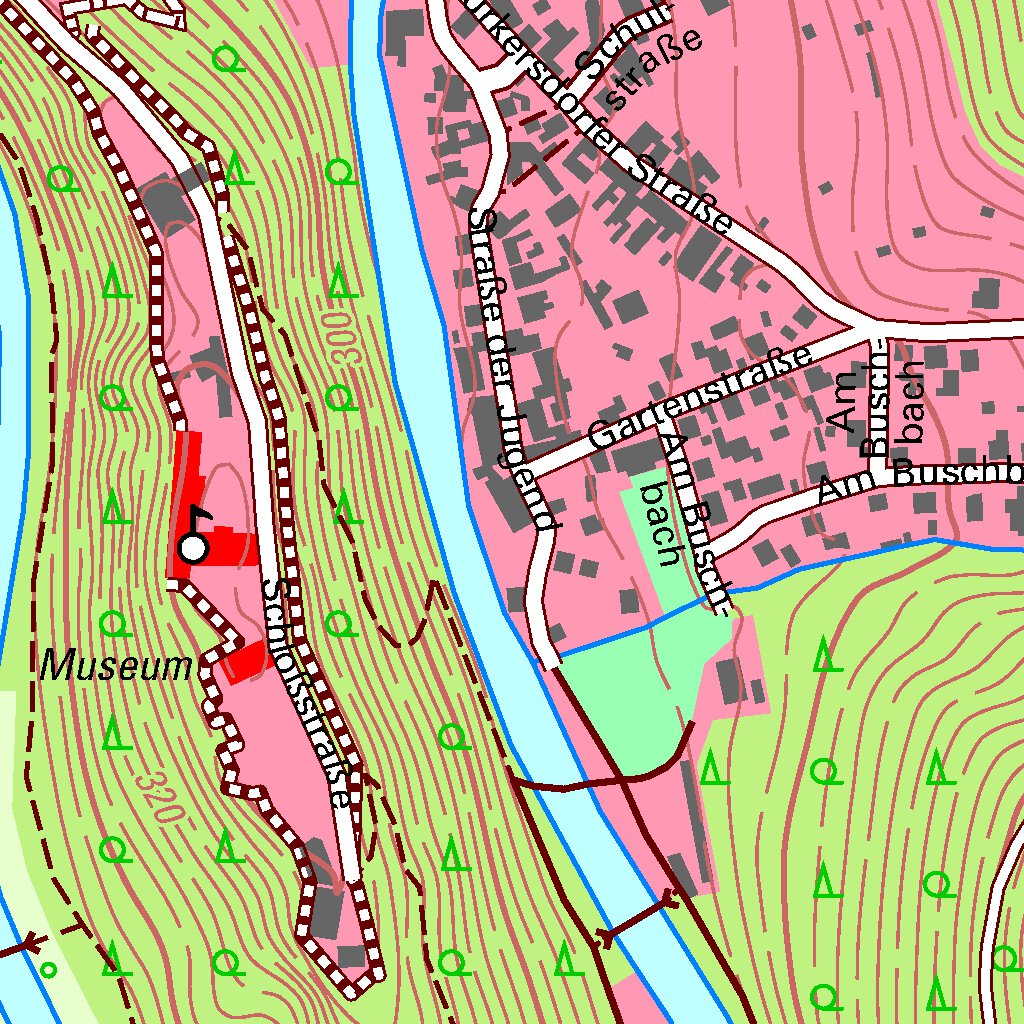 Schwarzburg [5333-SW] Map by Thuringer Landesamt Fur Bodenmanagement ...