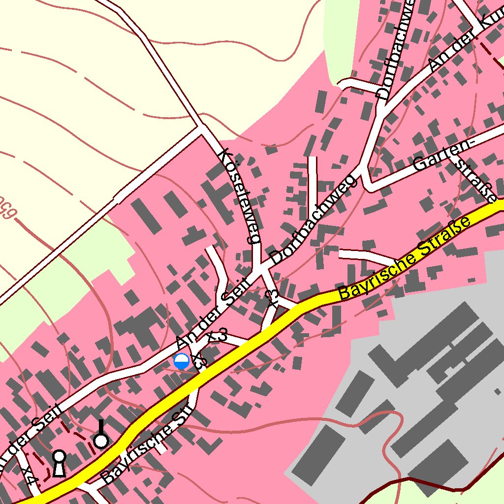 Bad Lobenstein [5535-SO] Map by Thuringer Landesamt Fur Bodenmanagement ...
