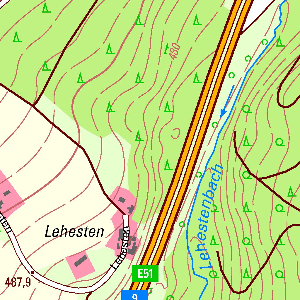 Hirschberg [5536-SO] Map by Thuringer Landesamt Fur Bodenmanagement Und ...