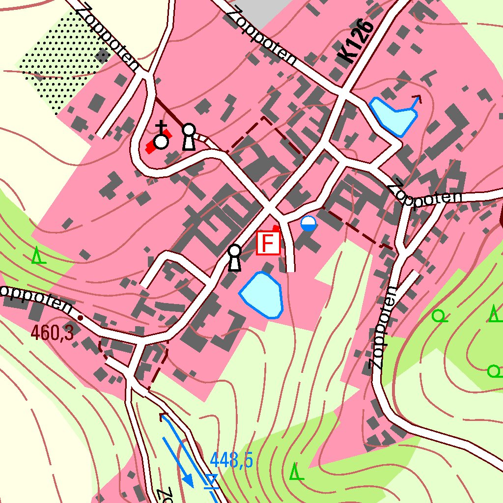 Bad Lobenstein-Saaldorf [5536-NW] Map by Thuringer Landesamt Fur ...