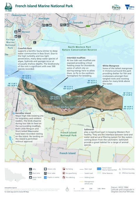 French Island Marine National Park Visitor Guide Map by Parks Victoria ...