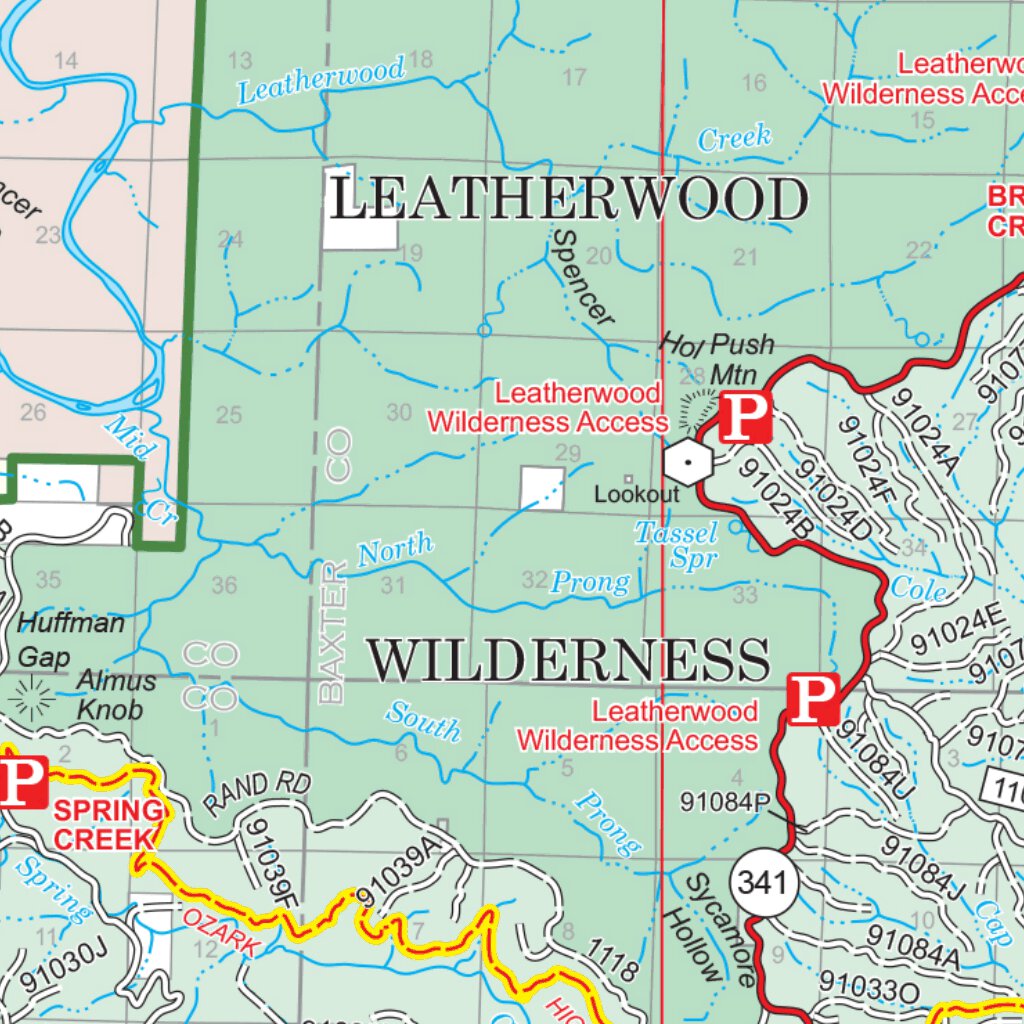 Ozark National Forest - Sylamore Ranger District Map by US Forest ...
