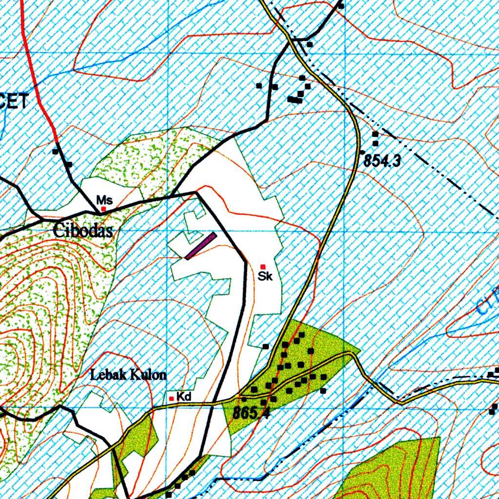 Cibodas (1209-2312) Map by Badan Informasi Geospasial | Avenza Maps