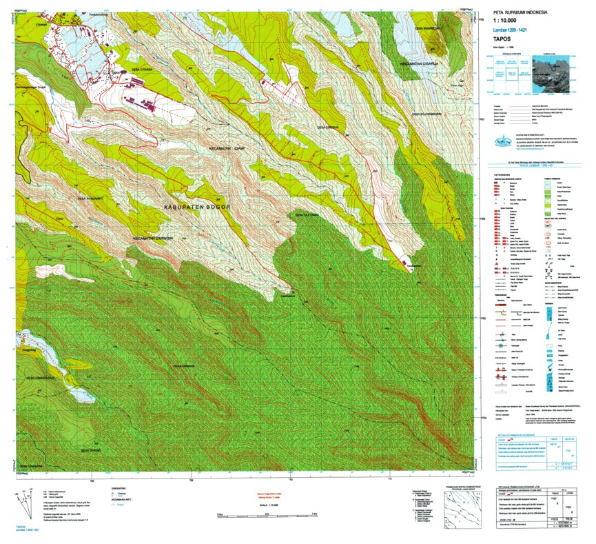Tapos (1209-1421) Map by Badan Informasi Geospasial | Avenza Maps