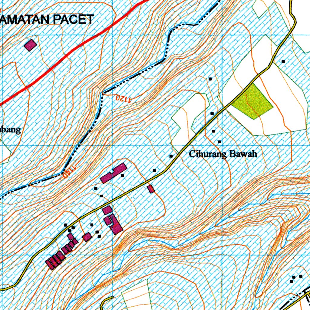 Cipanas (1209-2311) Map by Badan Informasi Geospasial | Avenza Maps
