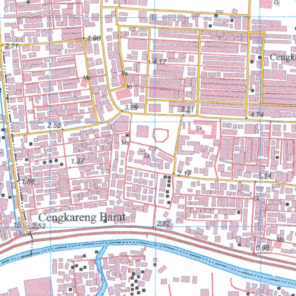 Cengkareng Barat (1209-4329) Map by Badan Informasi Geospasial | Avenza ...
