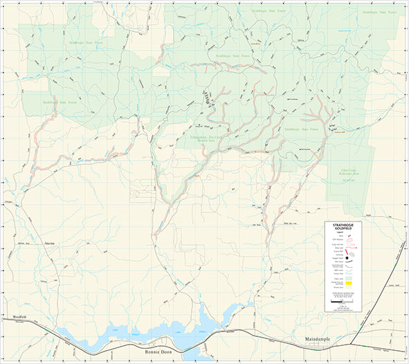 Tallangalook Goldfield inset to Strathbogie Goldfield Map by Doug Stone ...