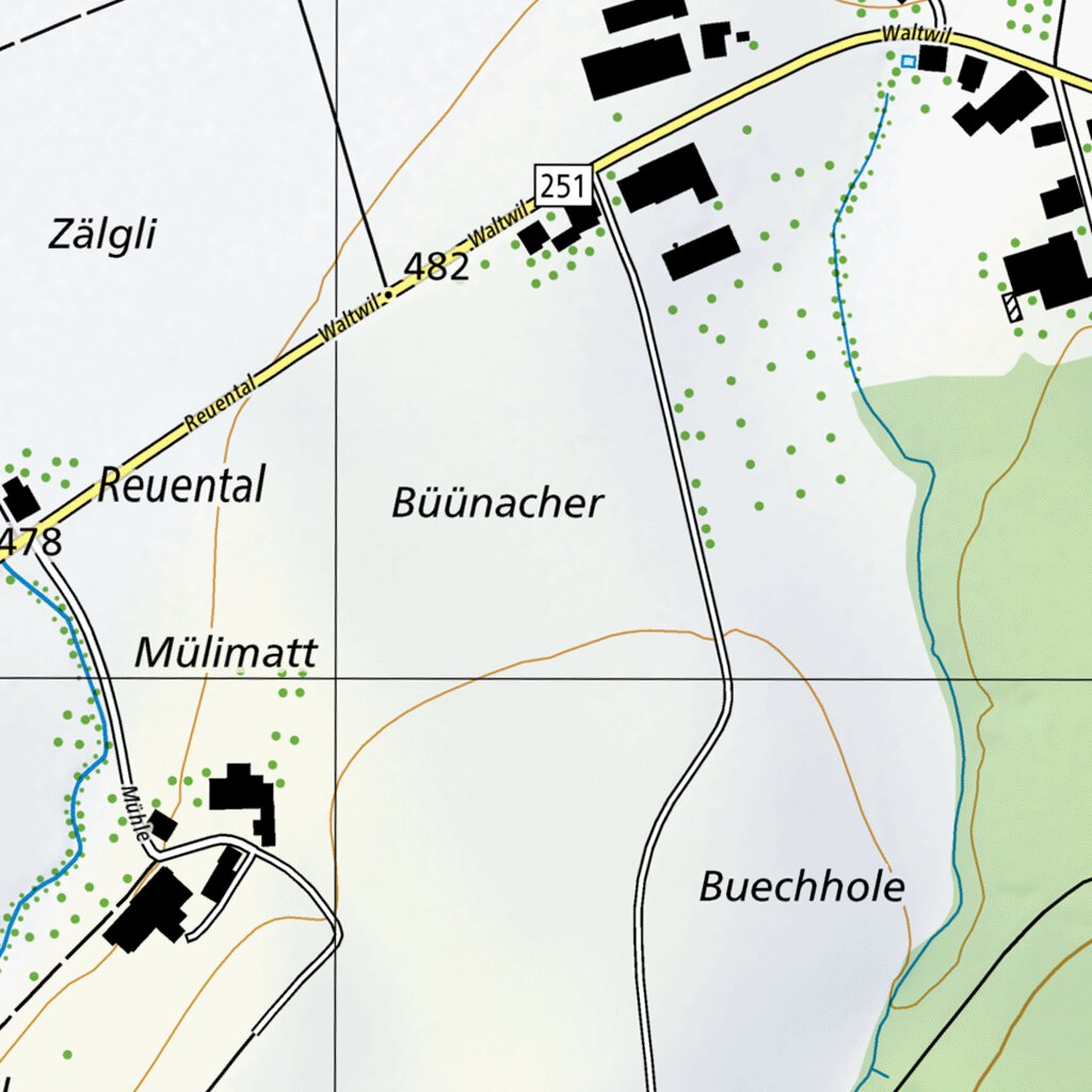 Rapperswil, 1:10,000 Map by SwissTopo | Avenza Maps