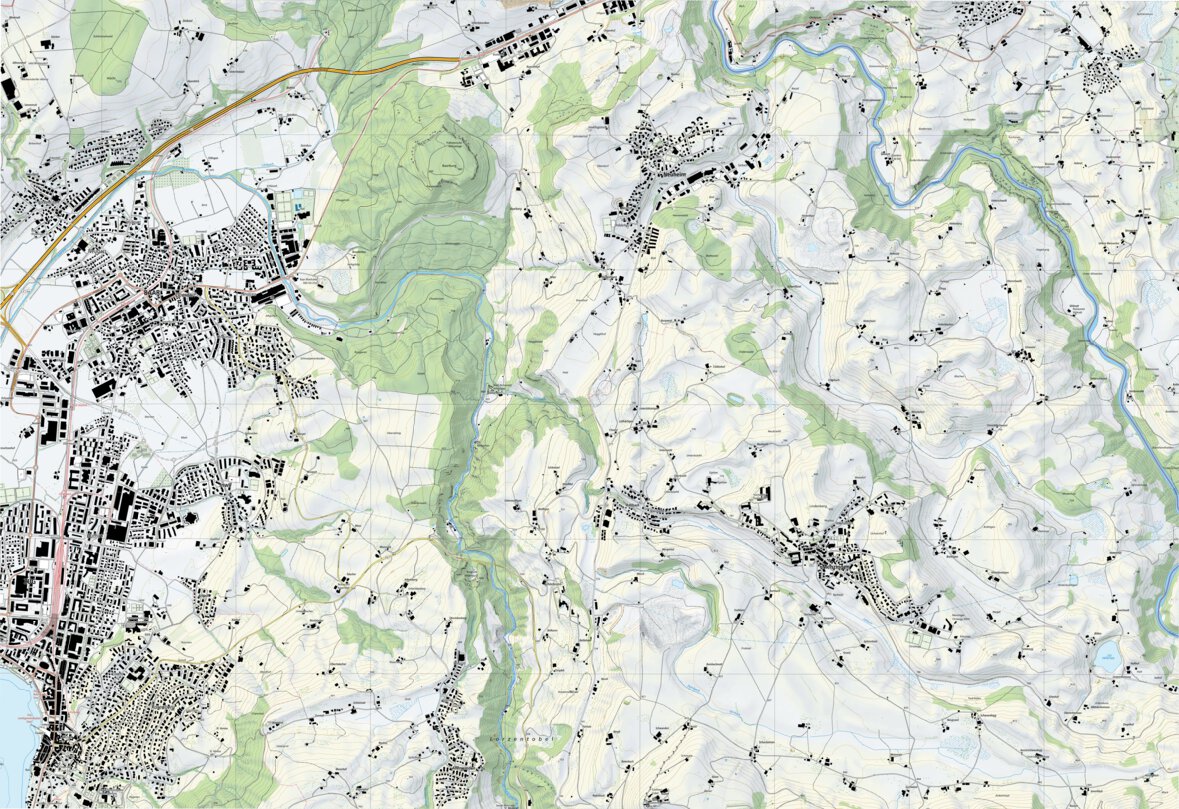Menzingen, 1:10,000 Map by SwissTopo | Avenza Maps