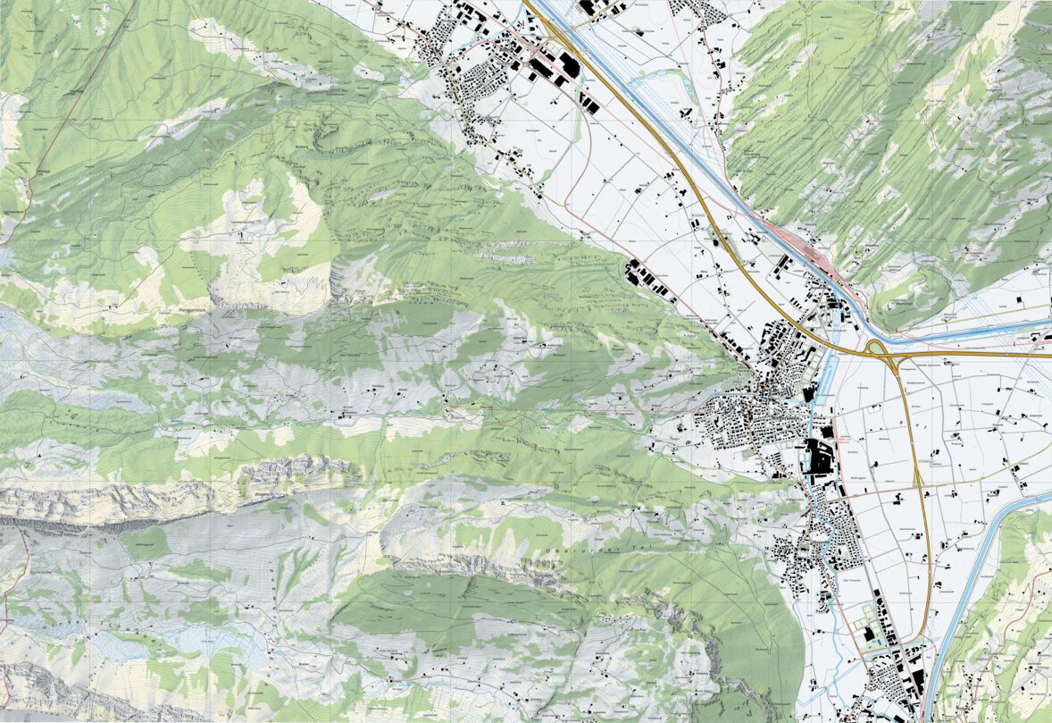 Niederurnen, 1:10,000 Map by SwissTopo | Avenza Maps