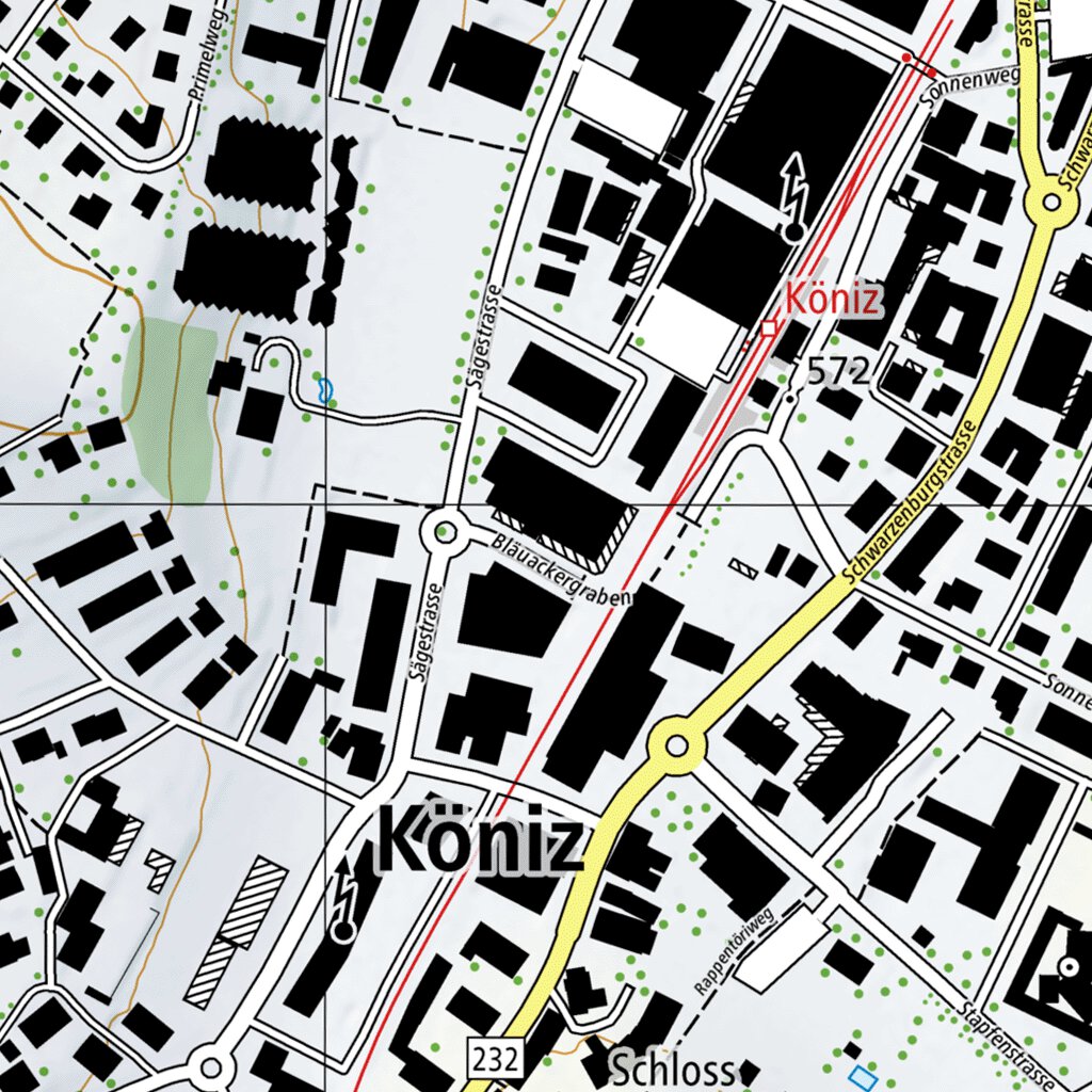 Köniz, 1:10,000 Map by SwissTopo | Avenza Maps