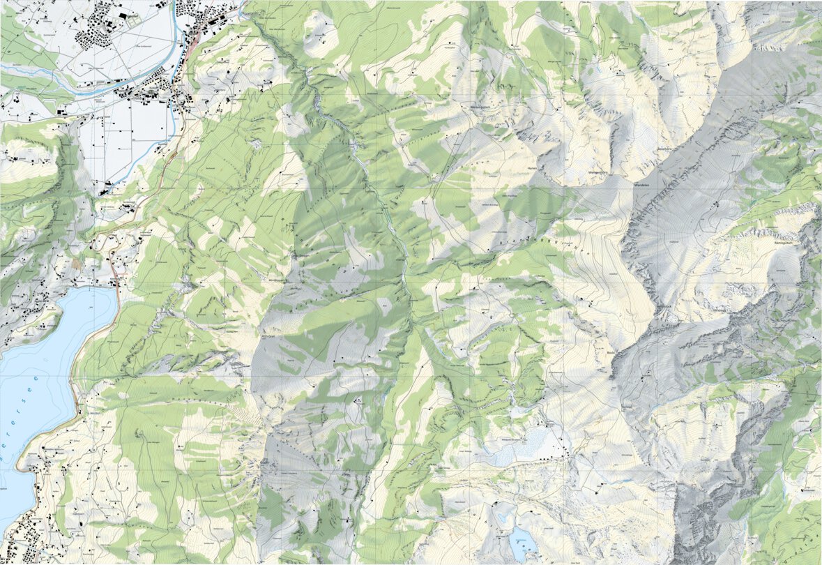 Sachseln 1, 1:10,000 Map by SwissTopo | Avenza Maps