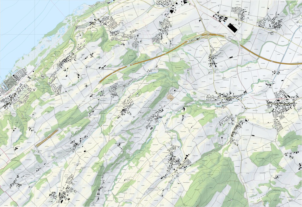 Les Montets, 1:10,000 Map by SwissTopo | Avenza Maps