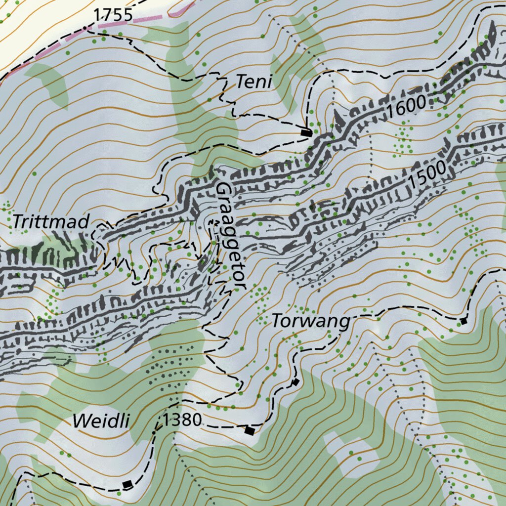 Unterseen, 1:10,000 Map by SwissTopo | Avenza Maps