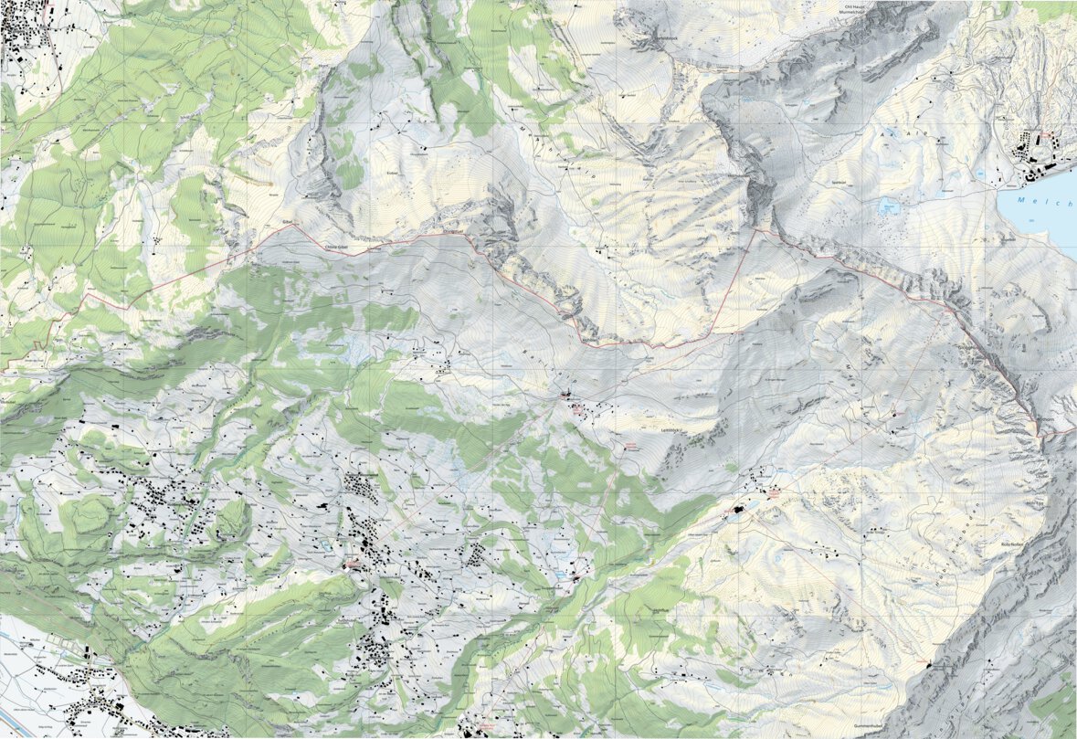 Hasliberg, 1:10,000 Map by SwissTopo | Avenza Maps