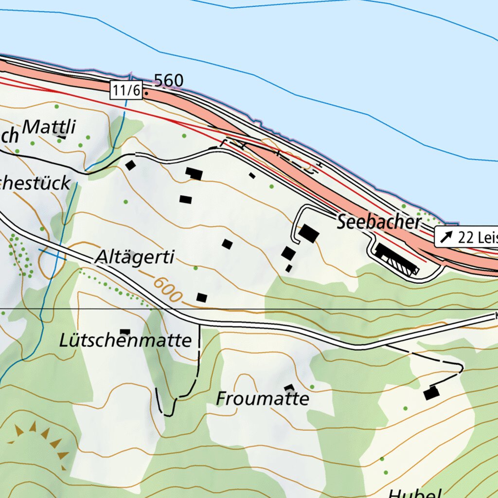 Thunersee, 1:10,000 Map by SwissTopo | Avenza Maps
