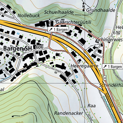 Merishausen, 1:10,000 Map by SwissTopo | Avenza Maps