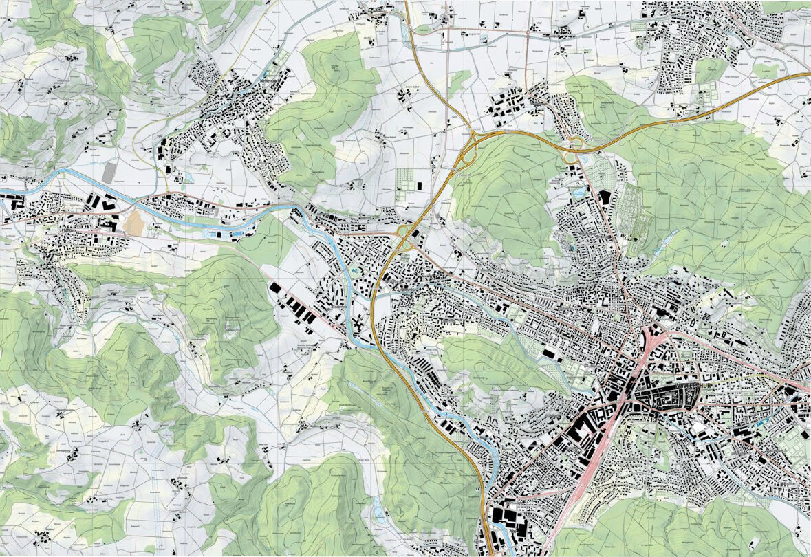 Winterthur, 1:10,000 Map by SwissTopo | Avenza Maps