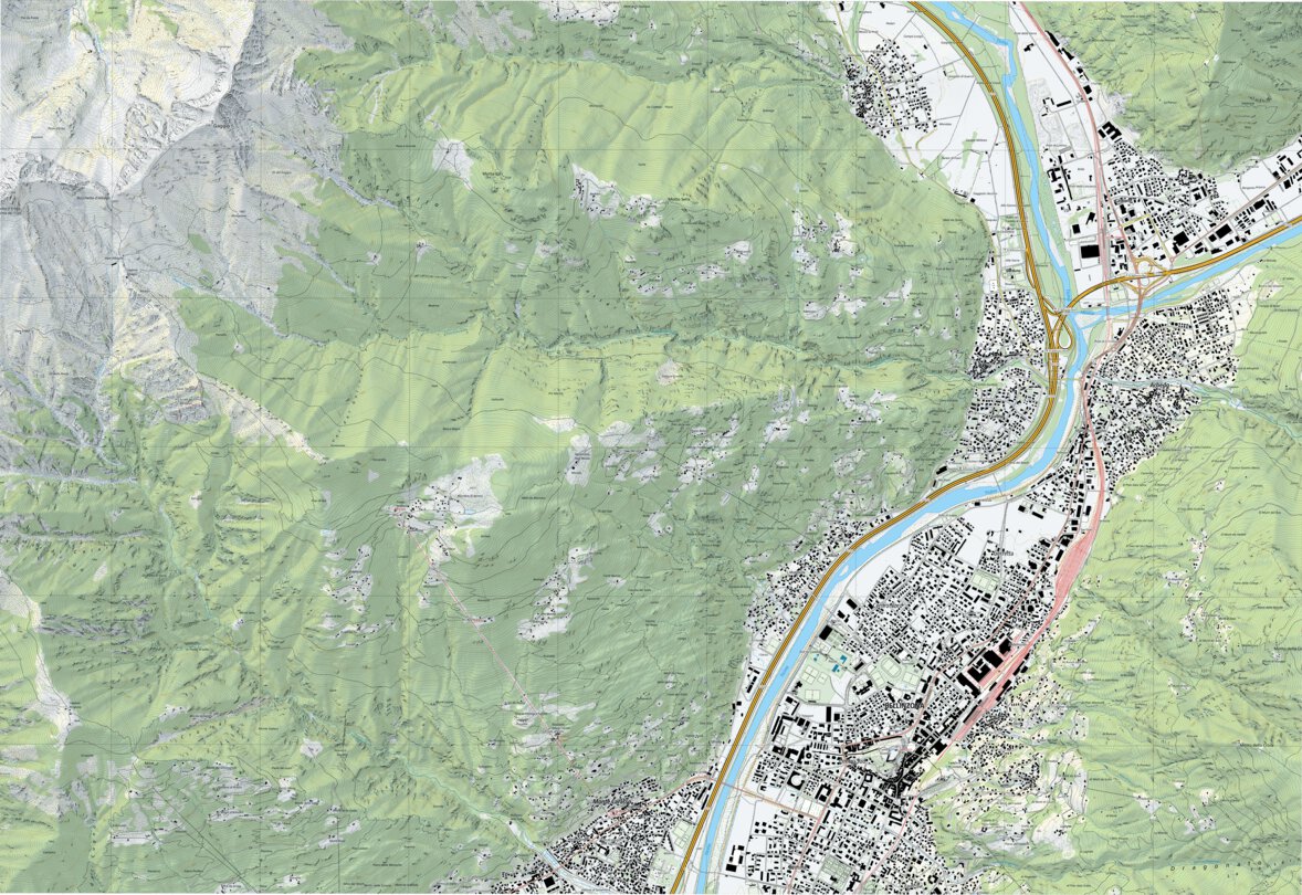 Bellinzona, 1:10,000 Map by SwissTopo | Avenza Maps