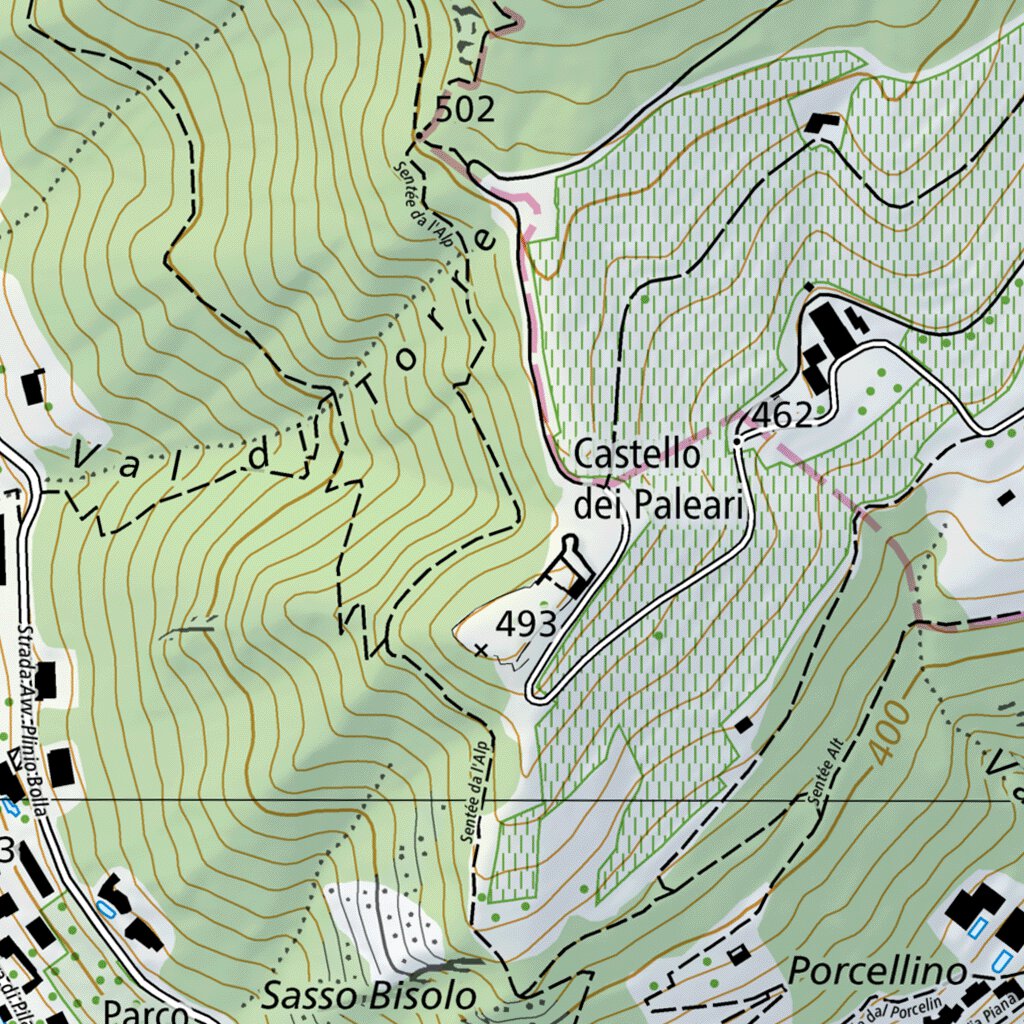 Lago di Lugano, 1:10,000 Map by SwissTopo | Avenza Maps