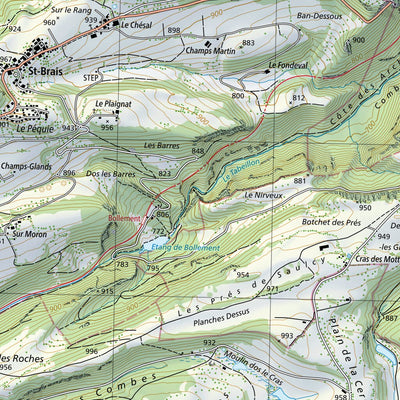 Moutier, 1:25,000 Map by SwissTopo | Avenza Maps