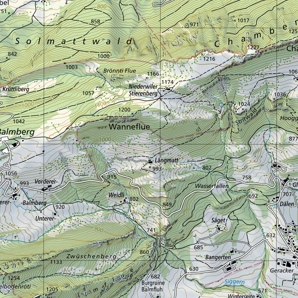 Balsthal, 1:25,000 Map by SwissTopo | Avenza Maps