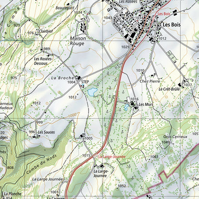 Le Russey, 1:25,000 Map by SwissTopo | Avenza Maps