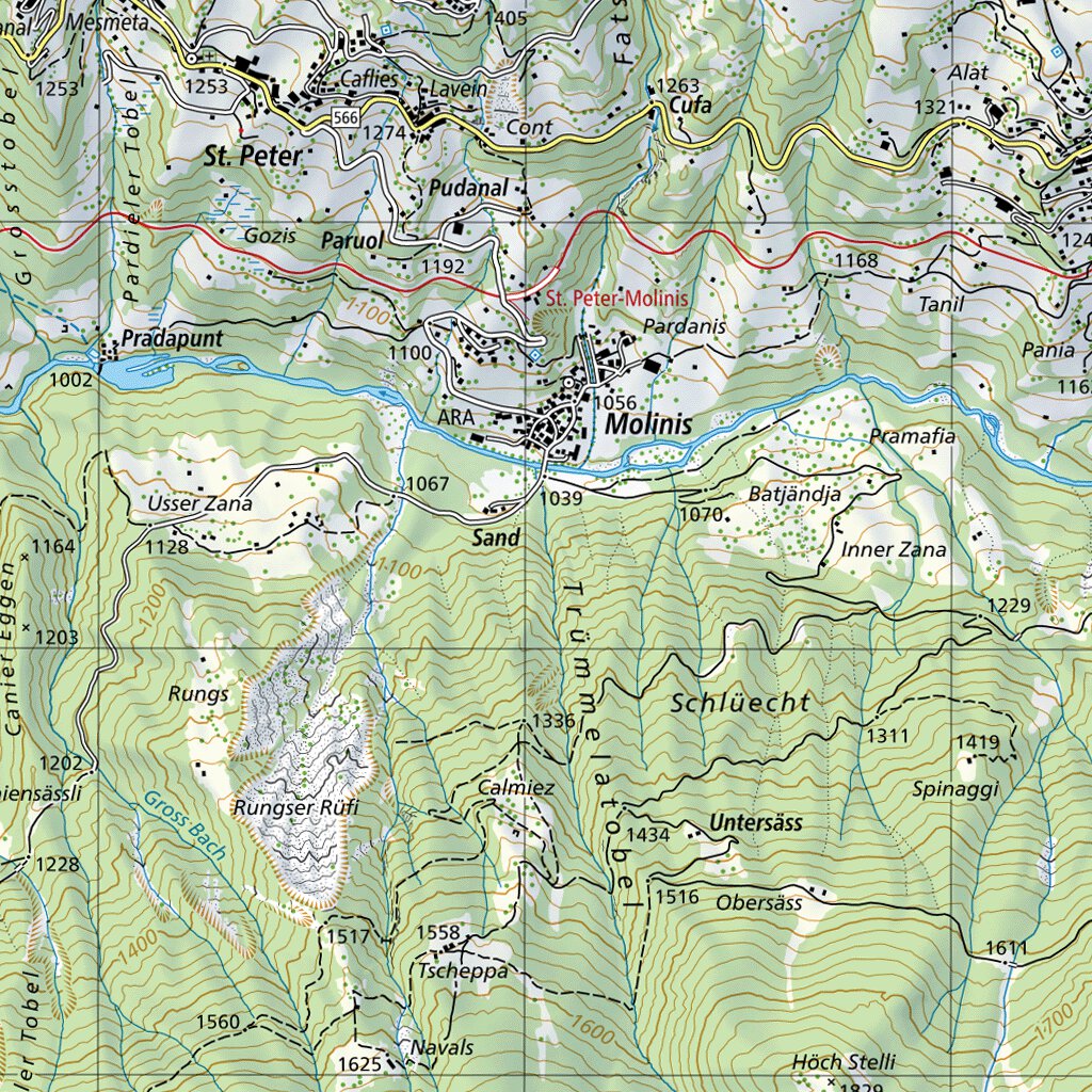 Arosa, 1:25,000 Map by SwissTopo | Avenza Maps