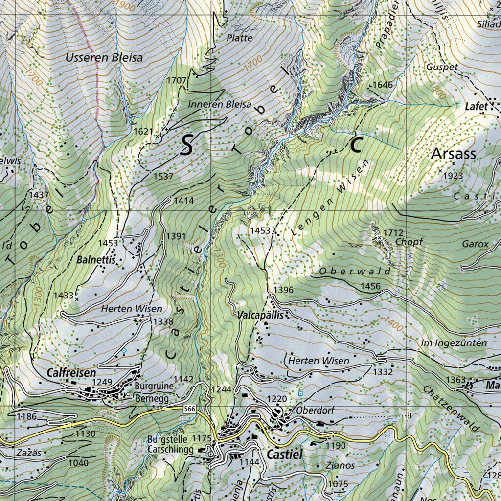 Arosa, 1:25,000 Map by SwissTopo | Avenza Maps
