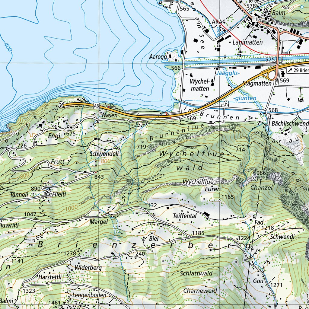 Beatenberg, 1:25,000 Map by SwissTopo | Avenza Maps