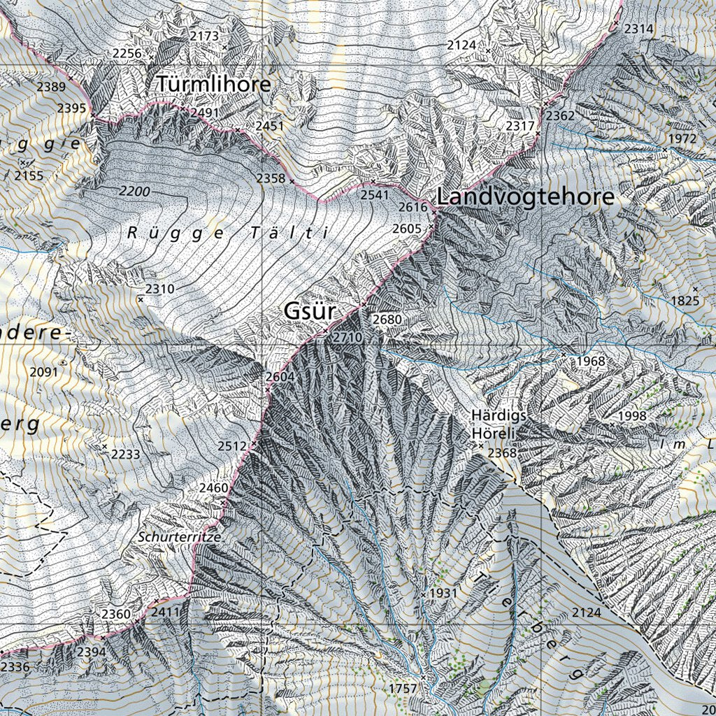 Zweisimmen, 1:25,000 Map by SwissTopo | Avenza Maps