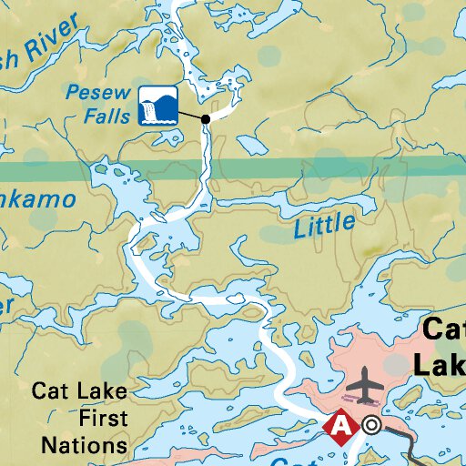NWON76 Cat Lake - Northwestern Ontario Topo Map by Backroad Mapbooks ...