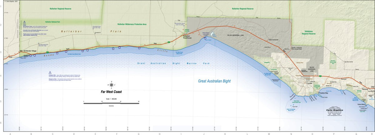 Far West Coast SA Map by Carto Graphics | Avenza Maps