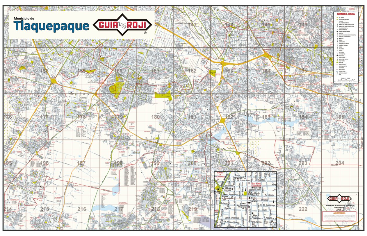 Tlaquepaque/ Calles / Municipio Map by Guia Roji | Avenza Maps