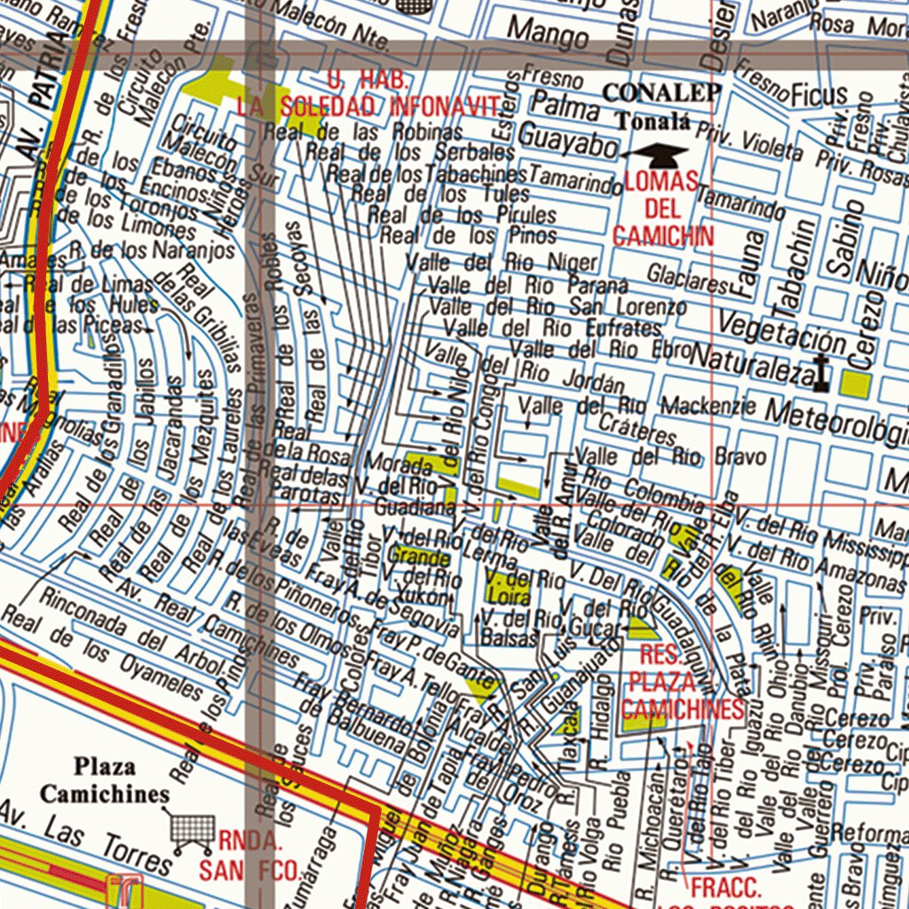 Tlaquepaque/ Calles / Municipio Map by Guia Roji | Avenza Maps
