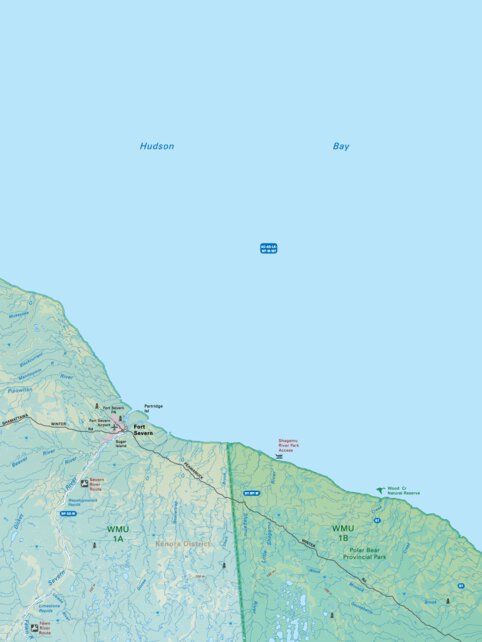 NWON92 Fort Severn - Northwestern Ontario Topo Map by Backroad Mapbooks ...