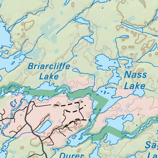 NWON72 Skibi Lake - Northwestern Ontario Topo Map by Backroad Mapbooks ...