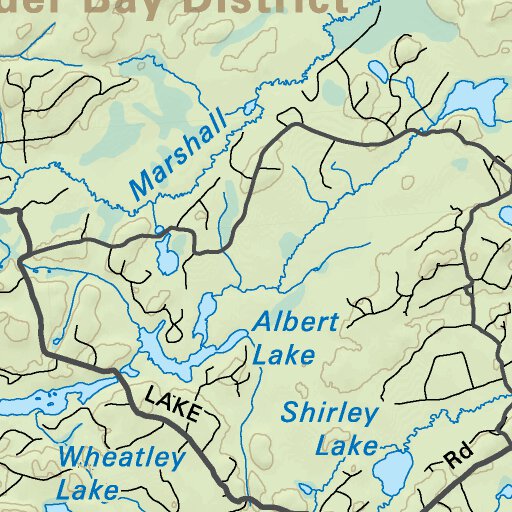 NWON57 Marshall Lake - Northwestern Ontario Topo Map by Backroad ...