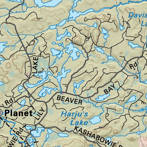 NWON14 Kashabowie - Northwestern Ontario Topo Map by Backroad Mapbooks ...