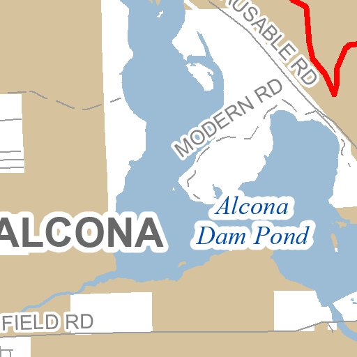 Alcona ORV Trail West Map by MI DNR | Avenza Maps