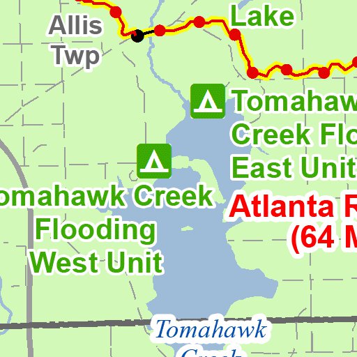 Atlanta Trail And Route North Map by MI DNR | Avenza Maps