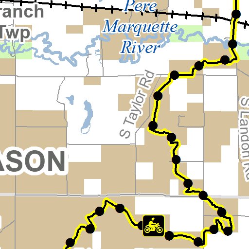 Big O Motorcycle Trail Map by MI DNR | Avenza Maps
