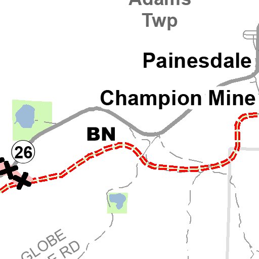 BN Route North Map by MI DNR | Avenza Maps