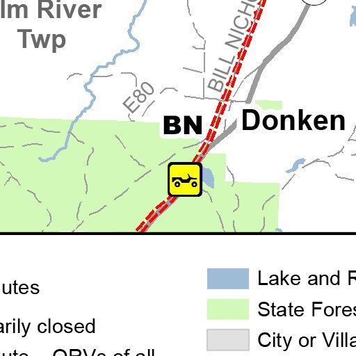 BN Route North Map by MI DNR | Avenza Maps