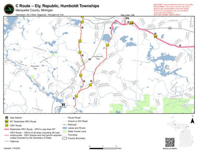 C Route (Map 08b) by MI DNR | Avenza Maps