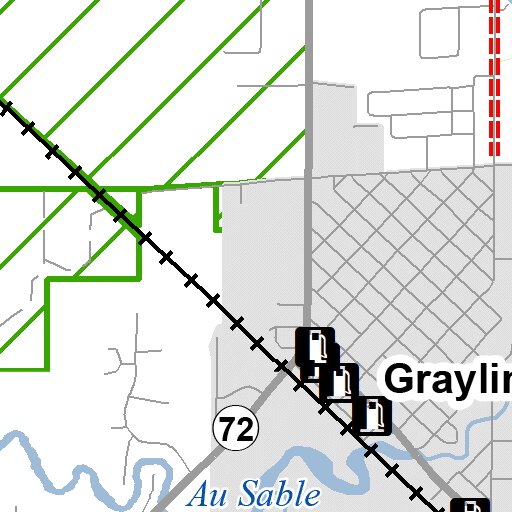 Frederic Trail And Route South Map by MI DNR | Avenza Maps