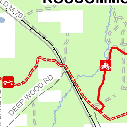 Geels To Roscommon Route Map by MI DNR | Avenza Maps
